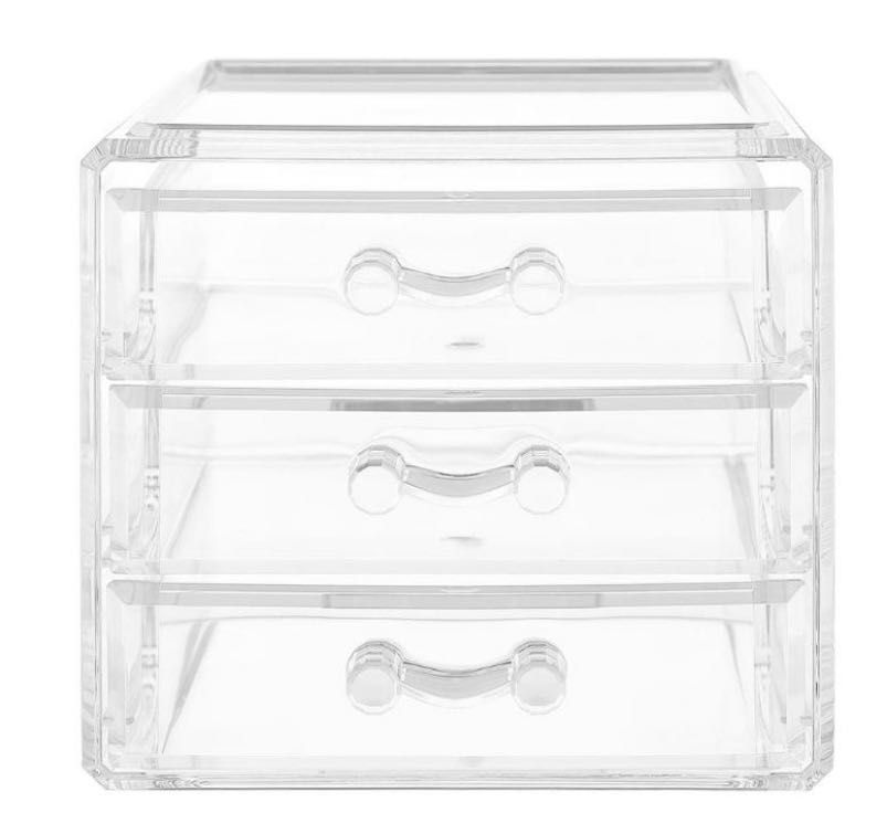 Acrylic Makeup Organizer Drawer Miniso, Perabotan Rumah di Carousell