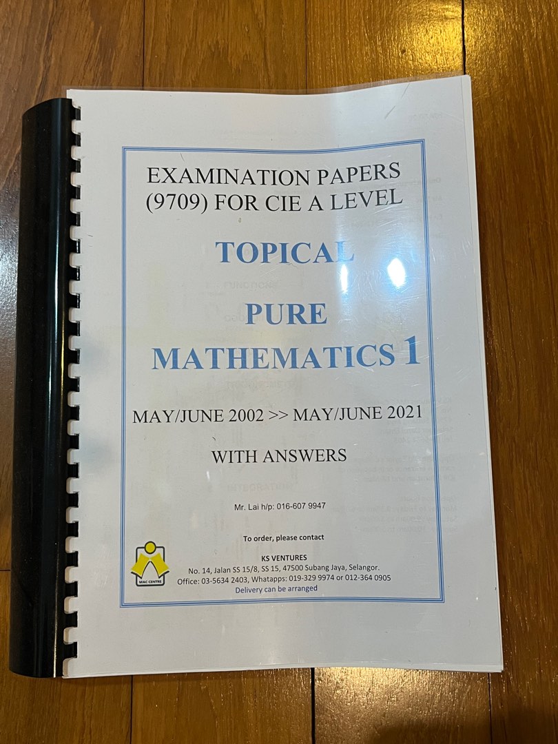 alevel math topical questions, Hobbies & Toys, Books & Magazines ...