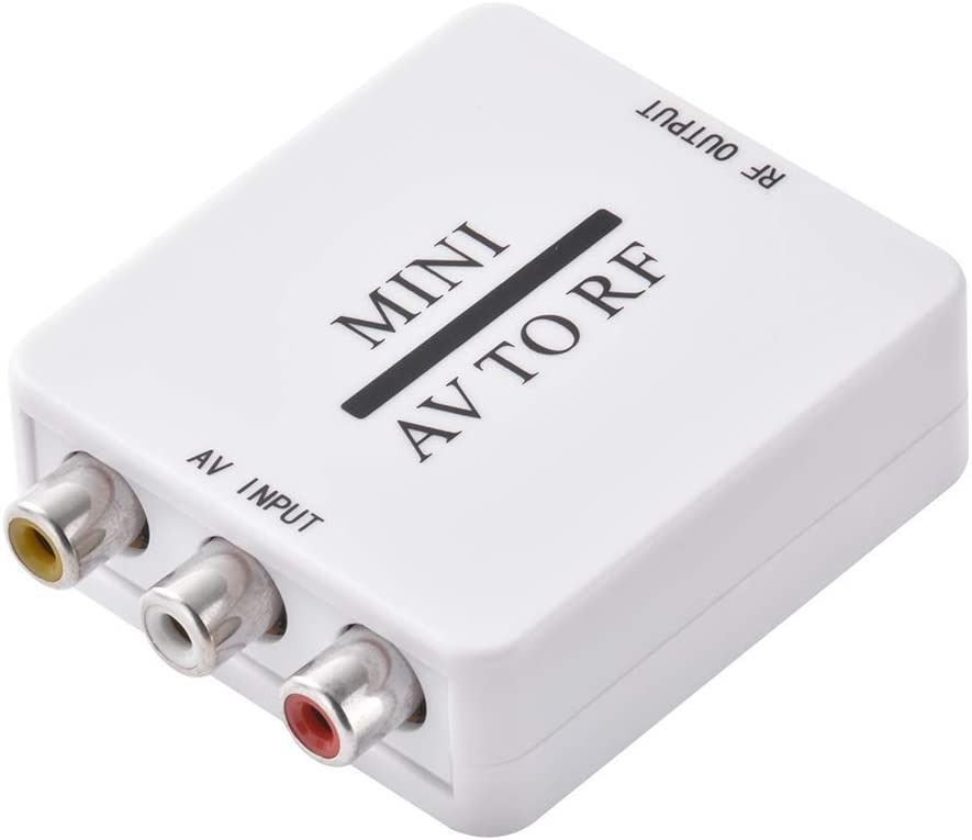 AV to RF Converter,RCA AV To RF Female Video Adapter Converter MHz 61. ...