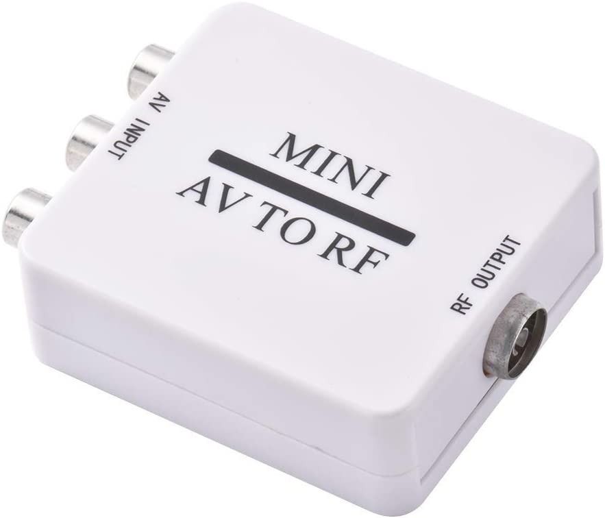 AV to RF Converter,RCA AV To RF Female Video Adapter Converter MHz 61. ...