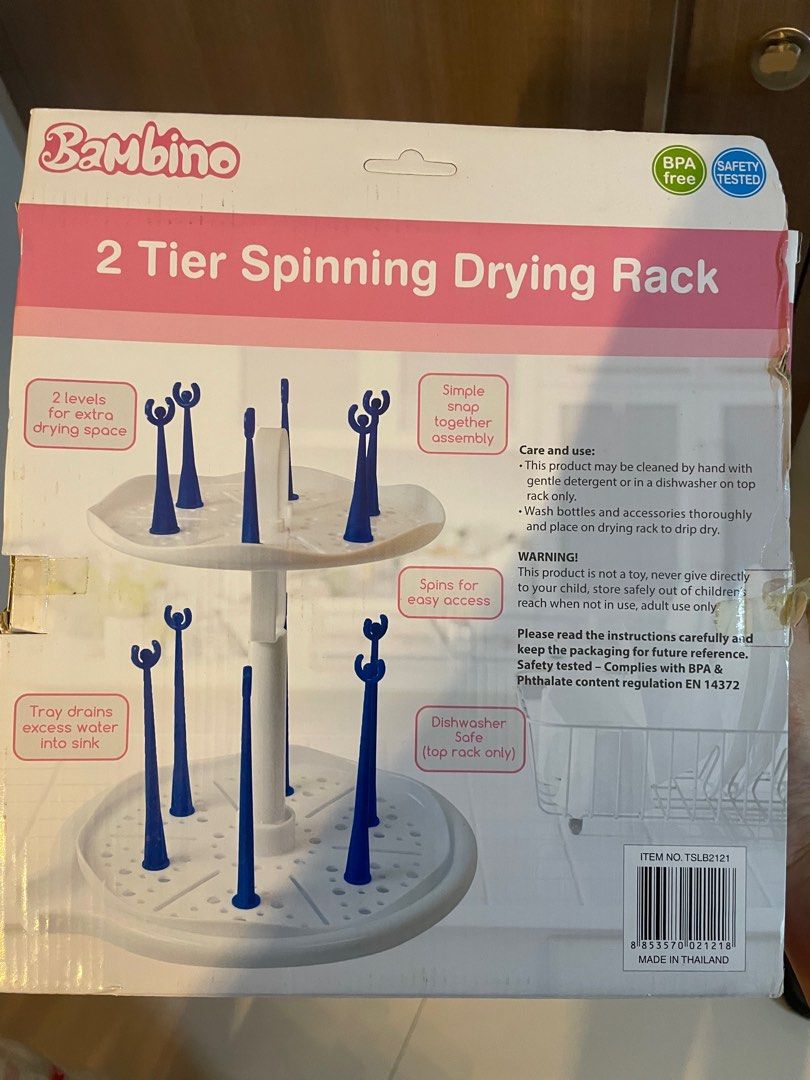 Bambino 2 tier spinning drying rack, Babies & Kids, Nursing & Feeding ...
