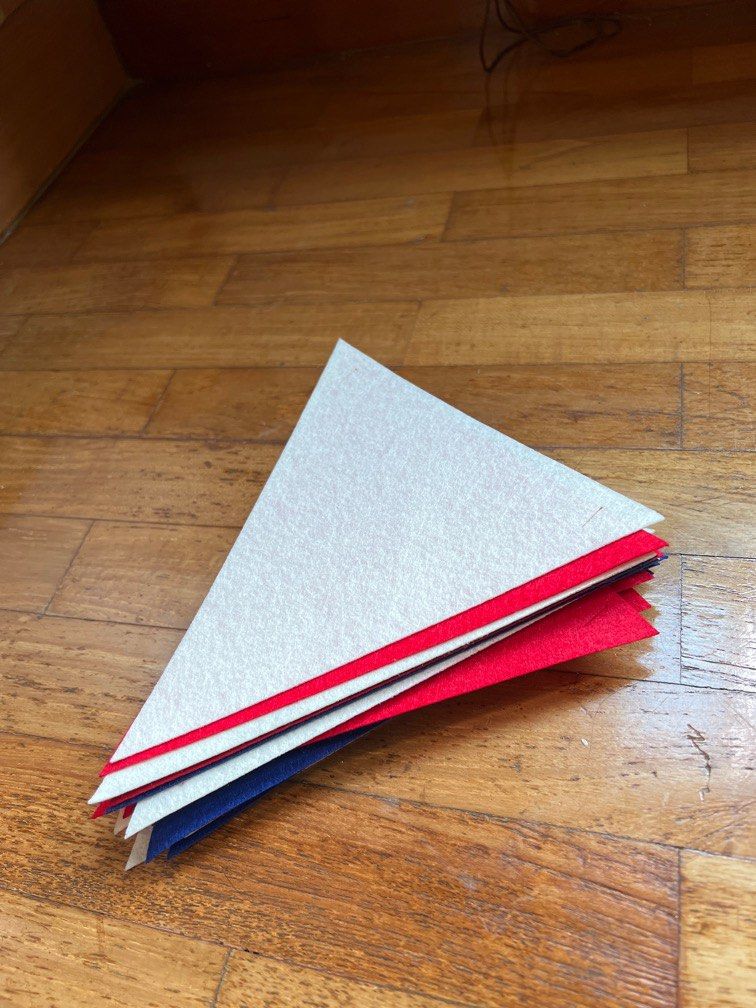 Banner birthday triangle felt, Furniture & Home Living, Home Decor ...