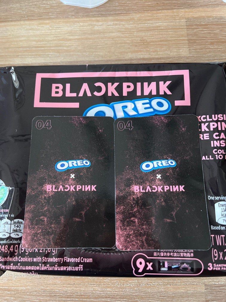 Blackpink oreo photo card, Everything Else on Carousell