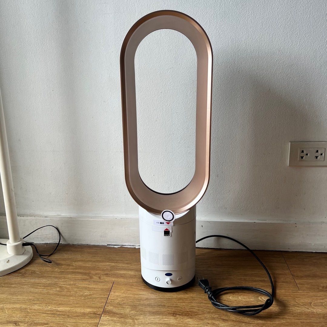 Bladeless Electric Fan (White & Bronze), Furniture & Home Living ...