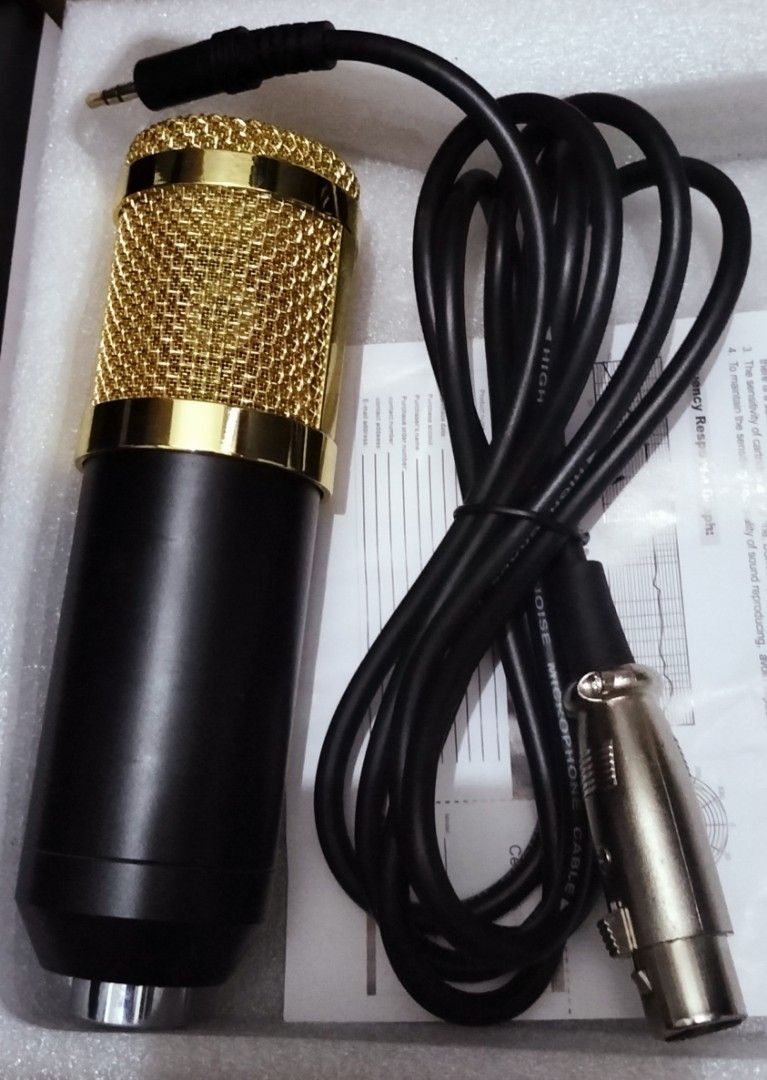 BM 800 Condenser Microphone With V8 Soundcard Bluetooth, Mobile Phones ...
