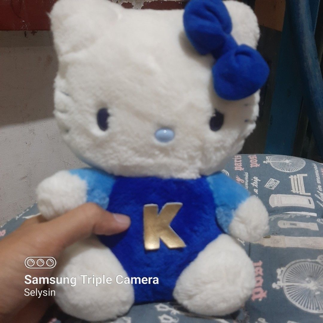 Boneka hello kitty biru, Toys & Collectibles, Mainan di Carousell