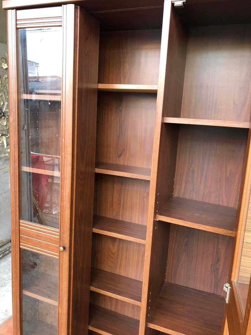 Bookshelf with sliding front shelf, Furniture & Home Living, Furniture ...