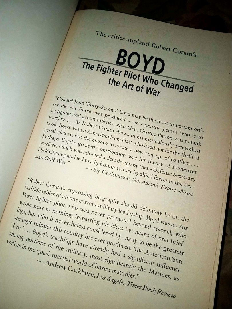 Boyd: The Pilot Who Changed The Art of War by Robert Coram (TP ...
