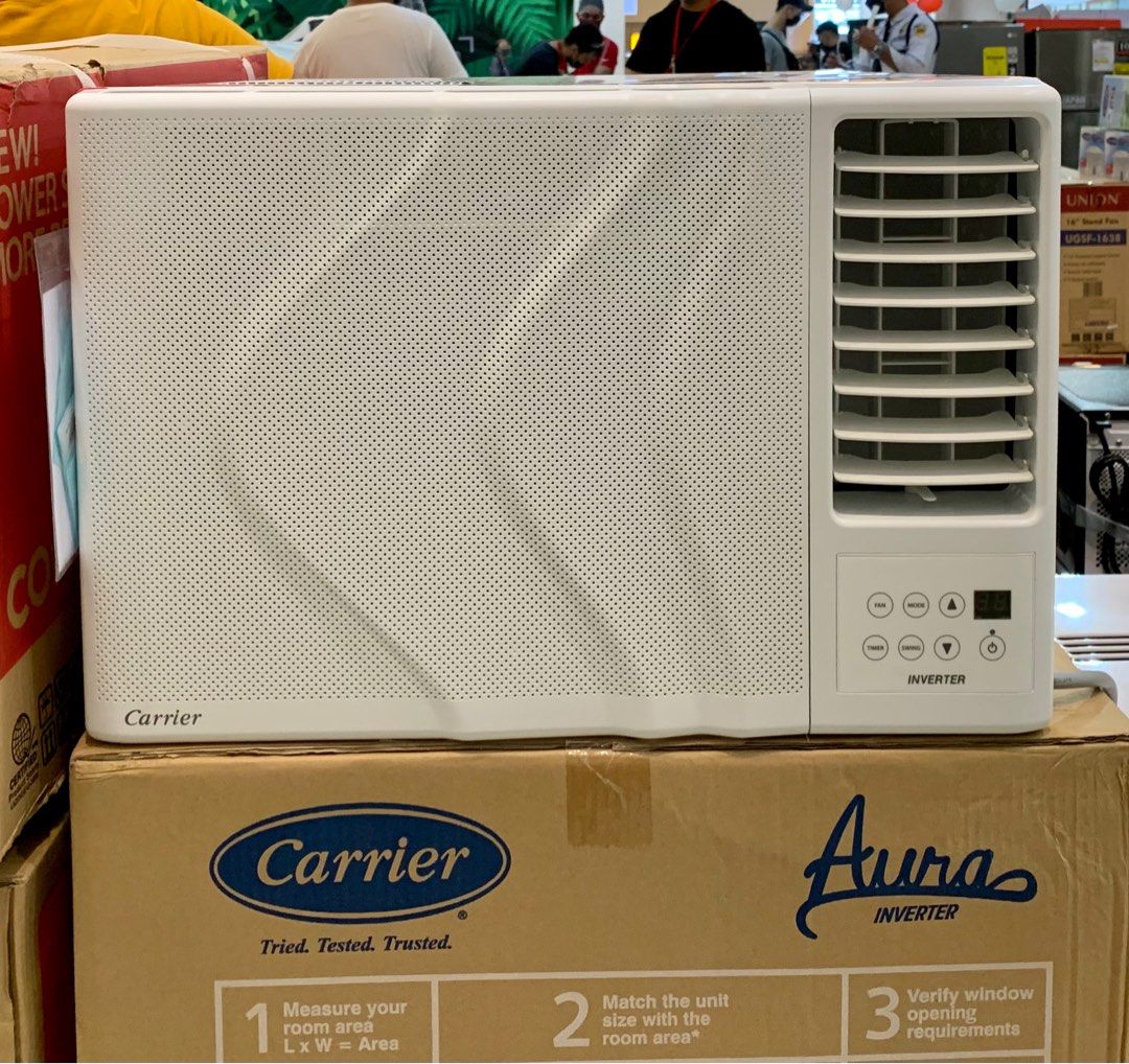 Brand New Carrier WCARJ012EEV 1.5hp Window-type AURA Inverter Aircon ...
