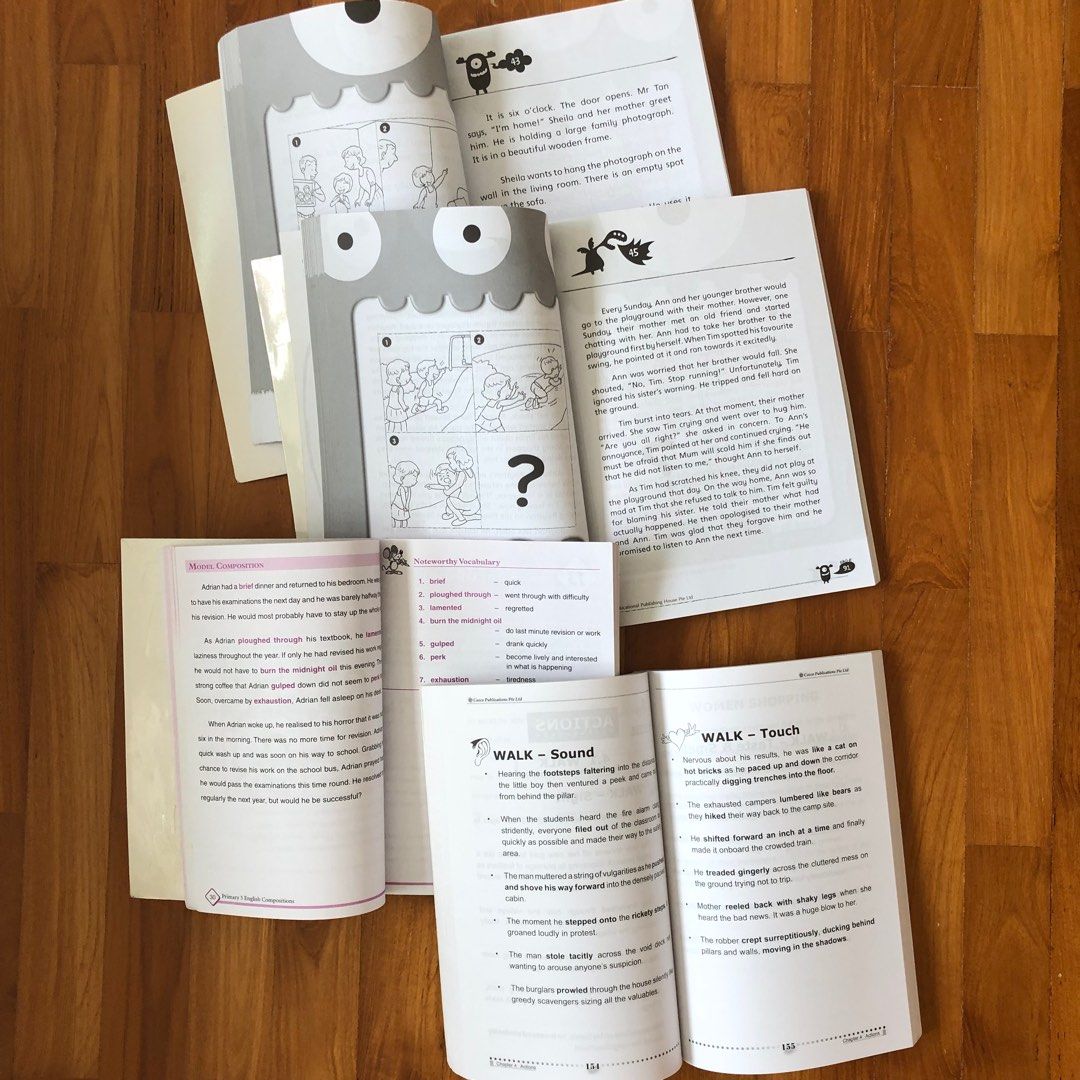 Brand new primary P2 P3 P4 P5 P6 assessment books English model ...