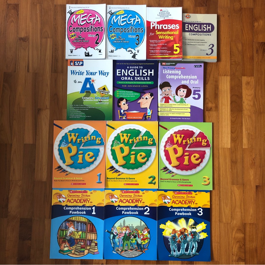 Brand new primary P2 P3 P4 P5 P6 assessment books English model ...