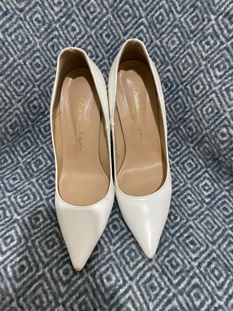 BRANDED CL MADE IN SEOUL WHITE HIGH HEELS FOR WOMEN, Women's Fashion ...