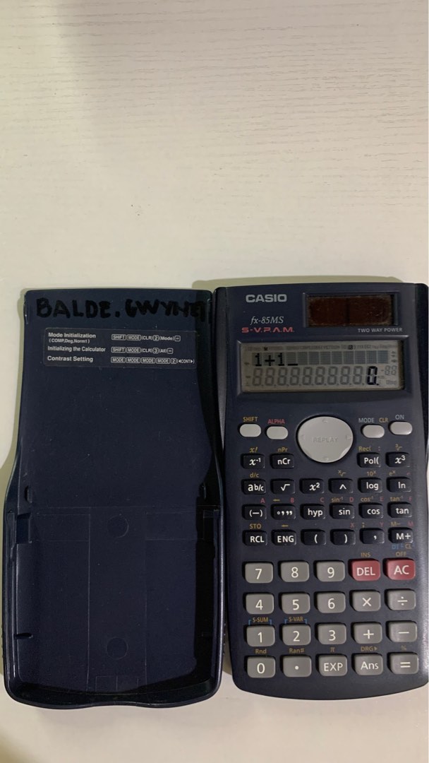 Casio Fx85MS, Computers & Tech, Parts & Accessories, Other Accessories ...