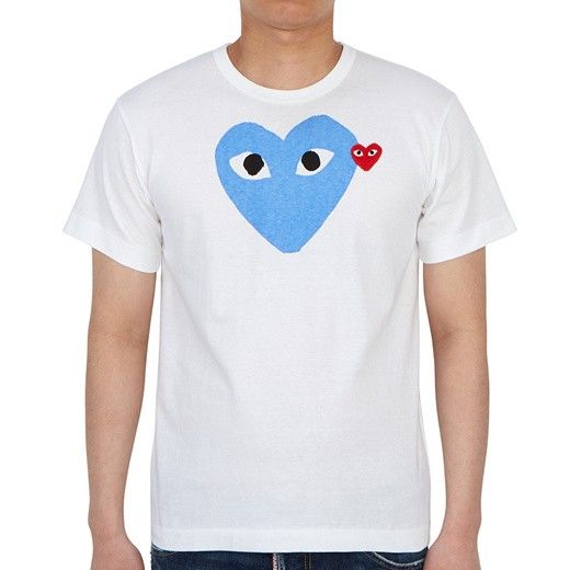 CDG PLAY Double Hearts, Men's Fashion, Tops & Sets, Tshirts & Polo ...