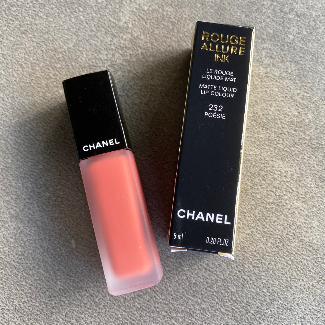 Chanel Rouge Allure Ink in 232 Poesie, Beauty & Personal Care, Face ...