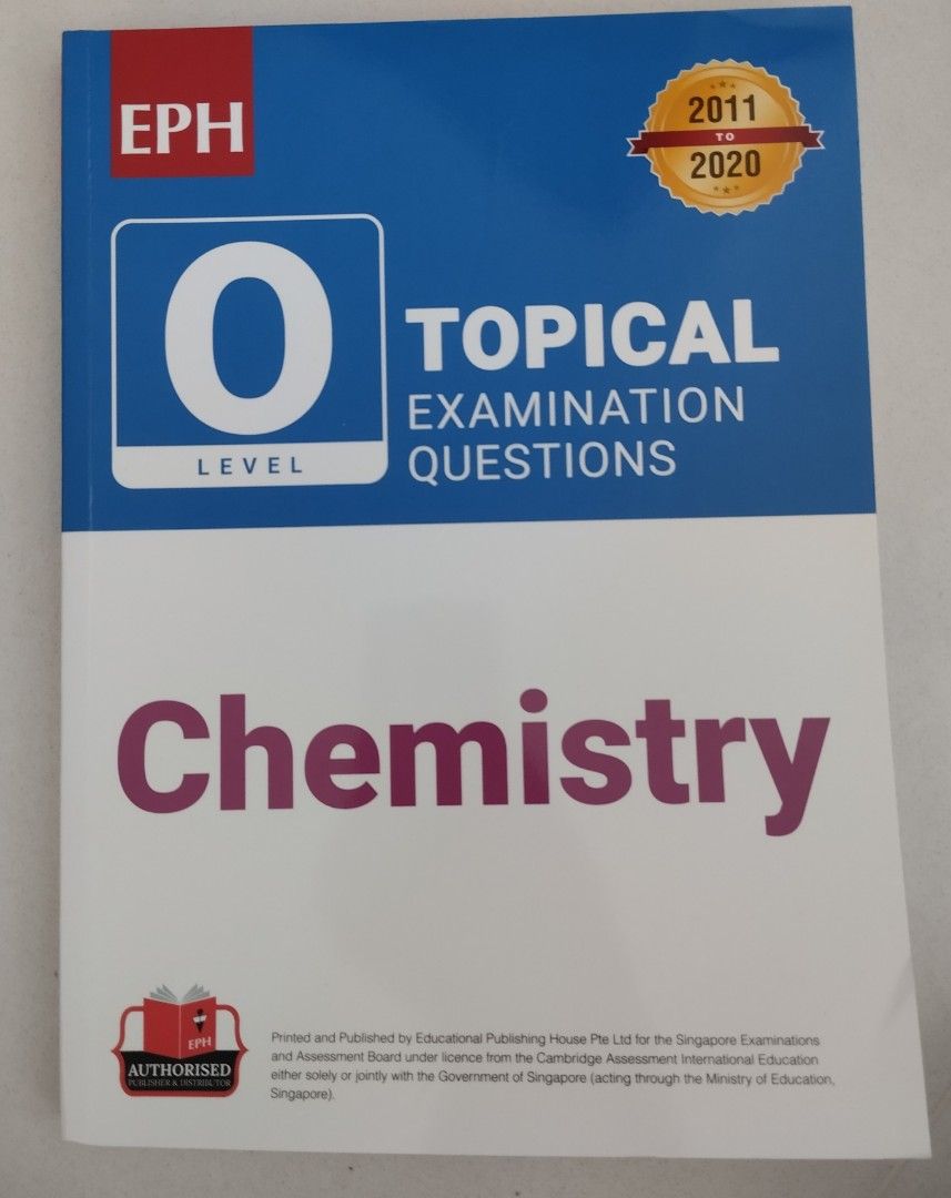 Chemistry O-Level Ten Year Series (2011 - 2020), Hobbies & Toys, Books ...