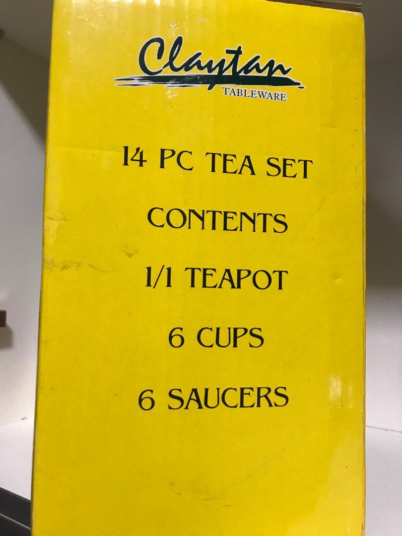 Claytan 14 piece Tea Set, Furniture & Home Living, Kitchenware ...