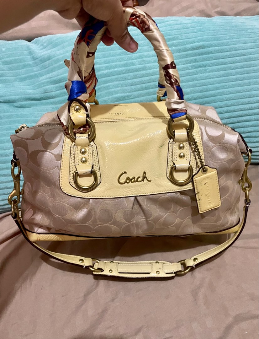 COACH Ashley 2-way bag, Luxury, Bags & Wallets on Carousell