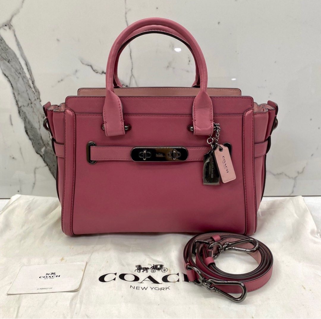 COACH SWAGGER 21 IN GLOVETANNED LEATHER, Luxury, Bags & Wallets on ...