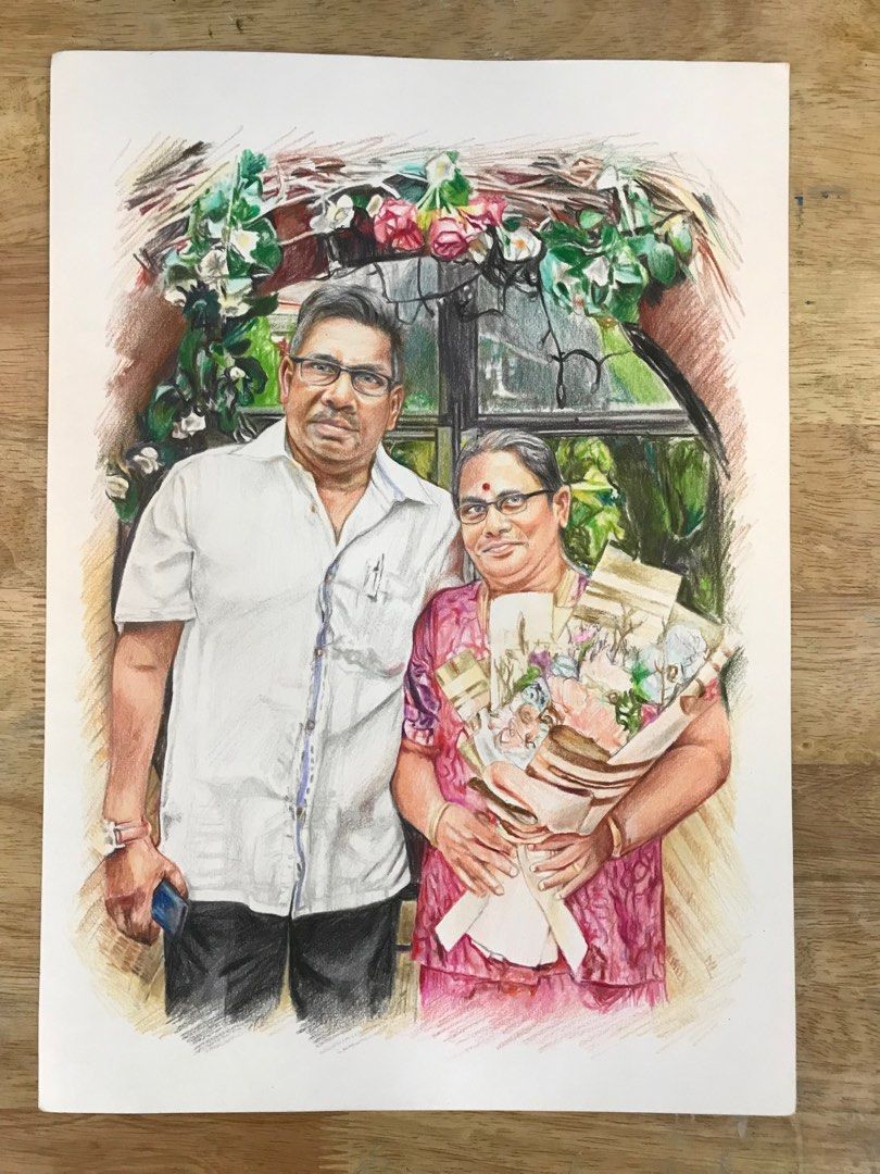 Commission Drawing Portrait, Hobbies & Toys, Stationery & Craft, Art ...