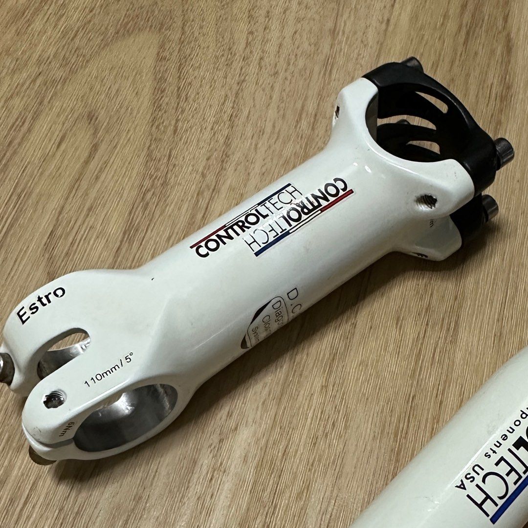 Controltech white stem 110mm, Sports Equipment, Bicycles & Parts, Parts & Accessories on Carousell