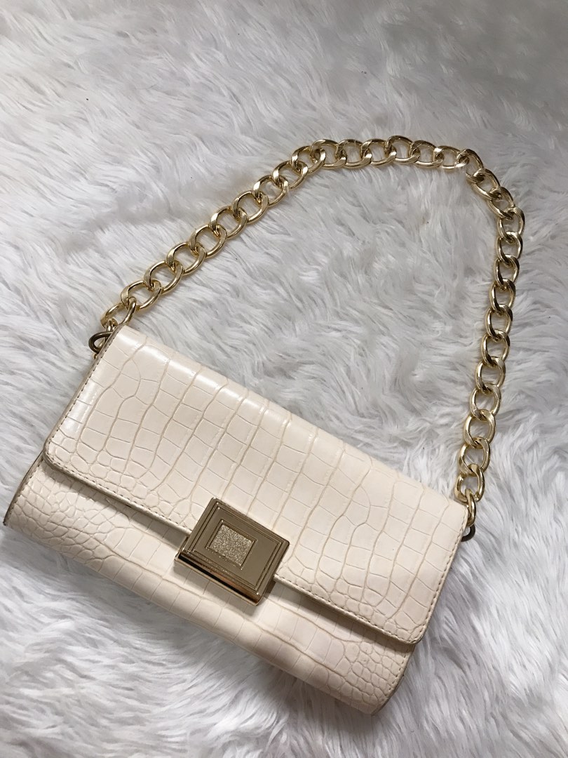 Cream Shoulder Bag, Women's Fashion, Bags & Wallets, Shoulder Bags on ...