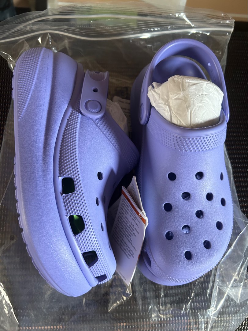 CROCS CRUSH DIGITAL VIOLET, Women's Fashion, Footwear, Heels on Carousell