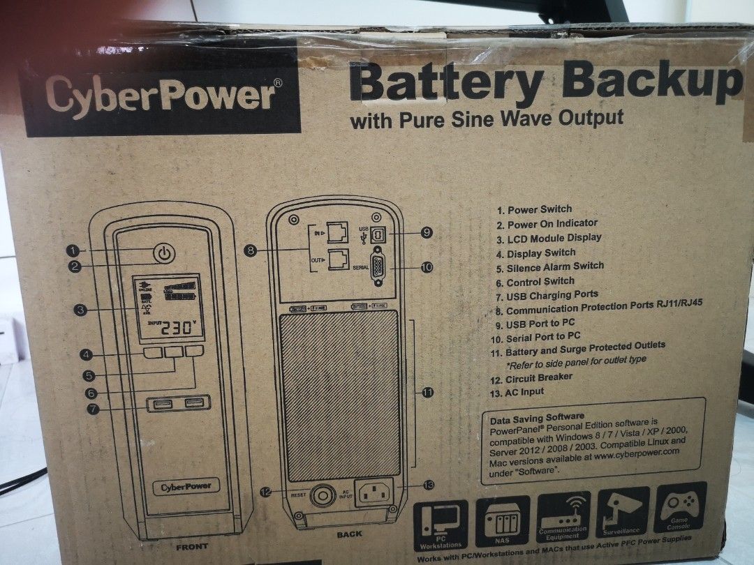 Cyberpower Battery Backup, Computers & Tech, Desktops on Carousell