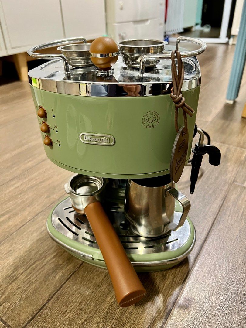 De'Longhi復古半自動咖啡機 Vintage Coffee Machine / Maker, 家庭電器, 廚房電器, 咖啡機及咖啡壺 ...