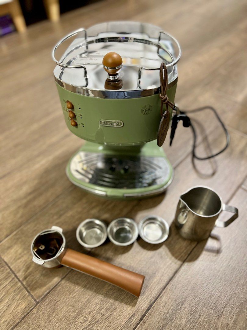 De'Longhi復古半自動咖啡機 Vintage Coffee Machine / Maker, 家庭電器, 廚房電器, 咖啡機及咖啡壺 ...