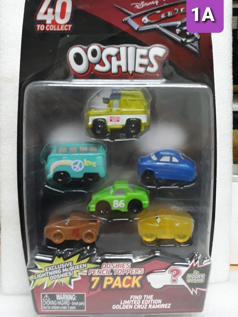 Disney Cars 3, Series 1, Ooshies Pencil Topper set of 7 | Rare ...