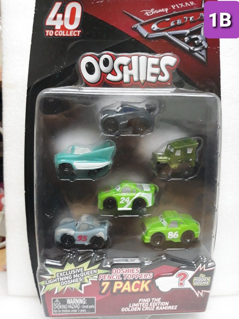 Disney Cars 3, Series 1, Ooshies Pencil Topper set of 7 | Rare ...