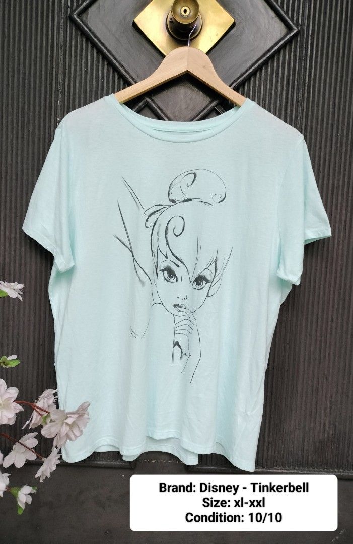 Disney Tinkerbell Top, Women's Fashion, Tops, Shirts on Carousell