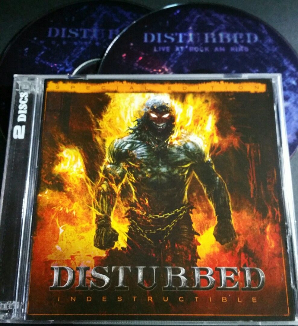 Disturbed (inestructible) cd/dvd metal, Hobbies & Toys, Music & Media ...
