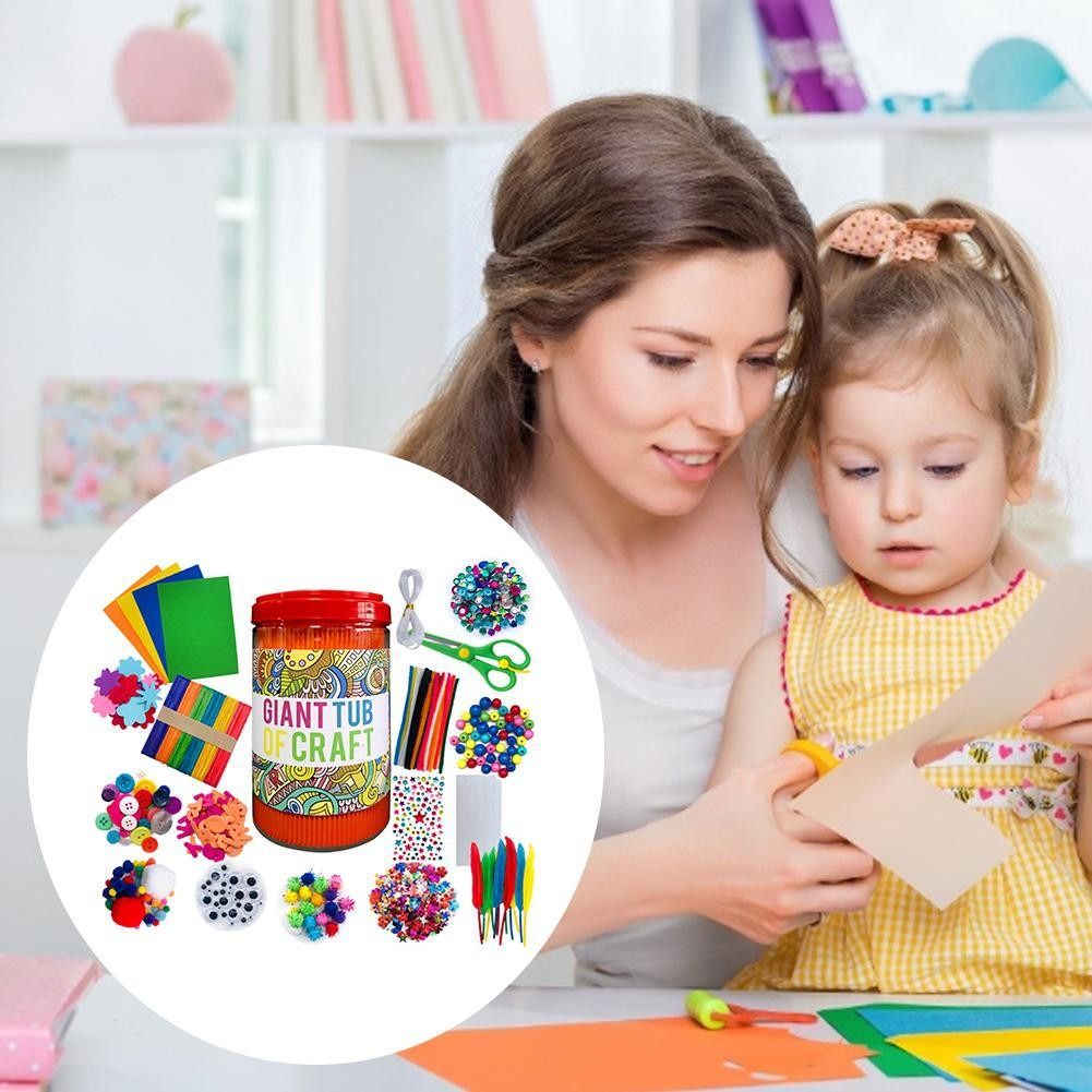 DIY Giant Tub of Craft Toy Mega Handmade Art Crafts Material Handicraft ...