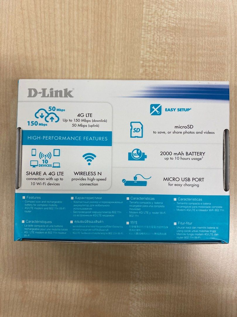 D-Link 4G/LTE Wifi Mobile Modem Router, Mobile Phones & Gadgets, Other ...