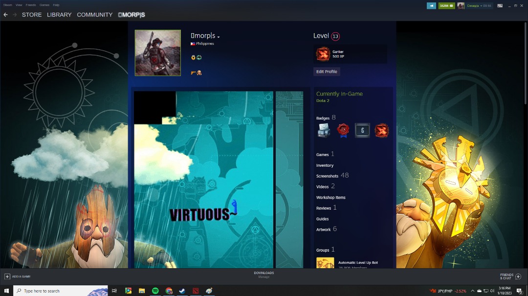 Dota 2 Account (3k MMR) With CM Arcanas and other Cache Set!, Computers ...