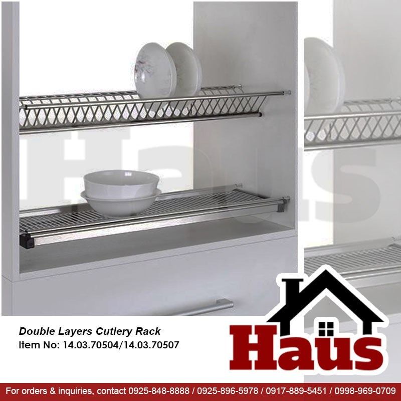 Double Cutlery Plate Rack 70504, Furniture & Home Living, Bathroom ...