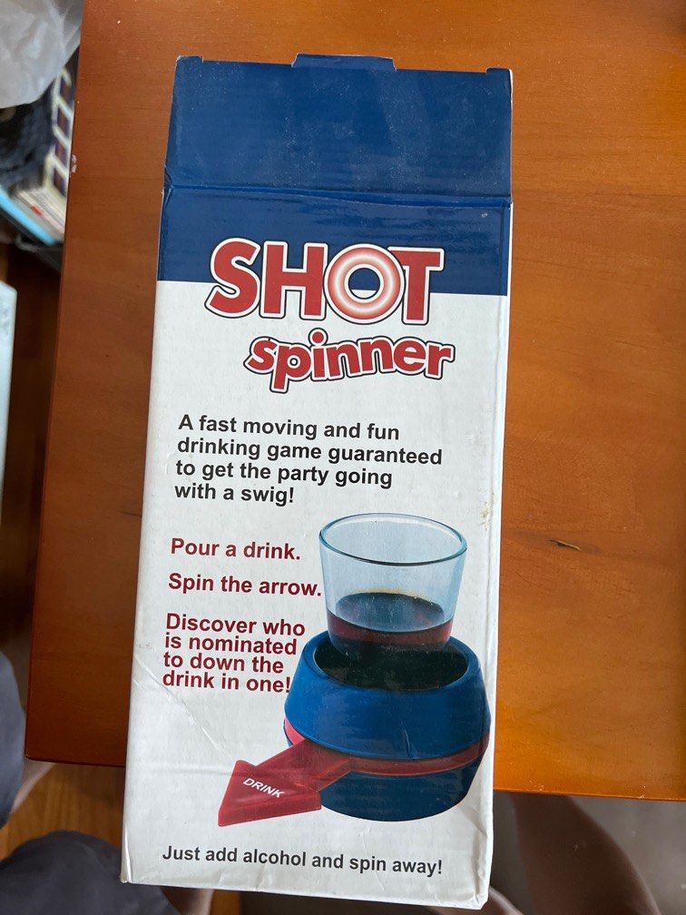 Drinking game spin shot party arrow alcohol, Hobbies & Toys, Toys ...