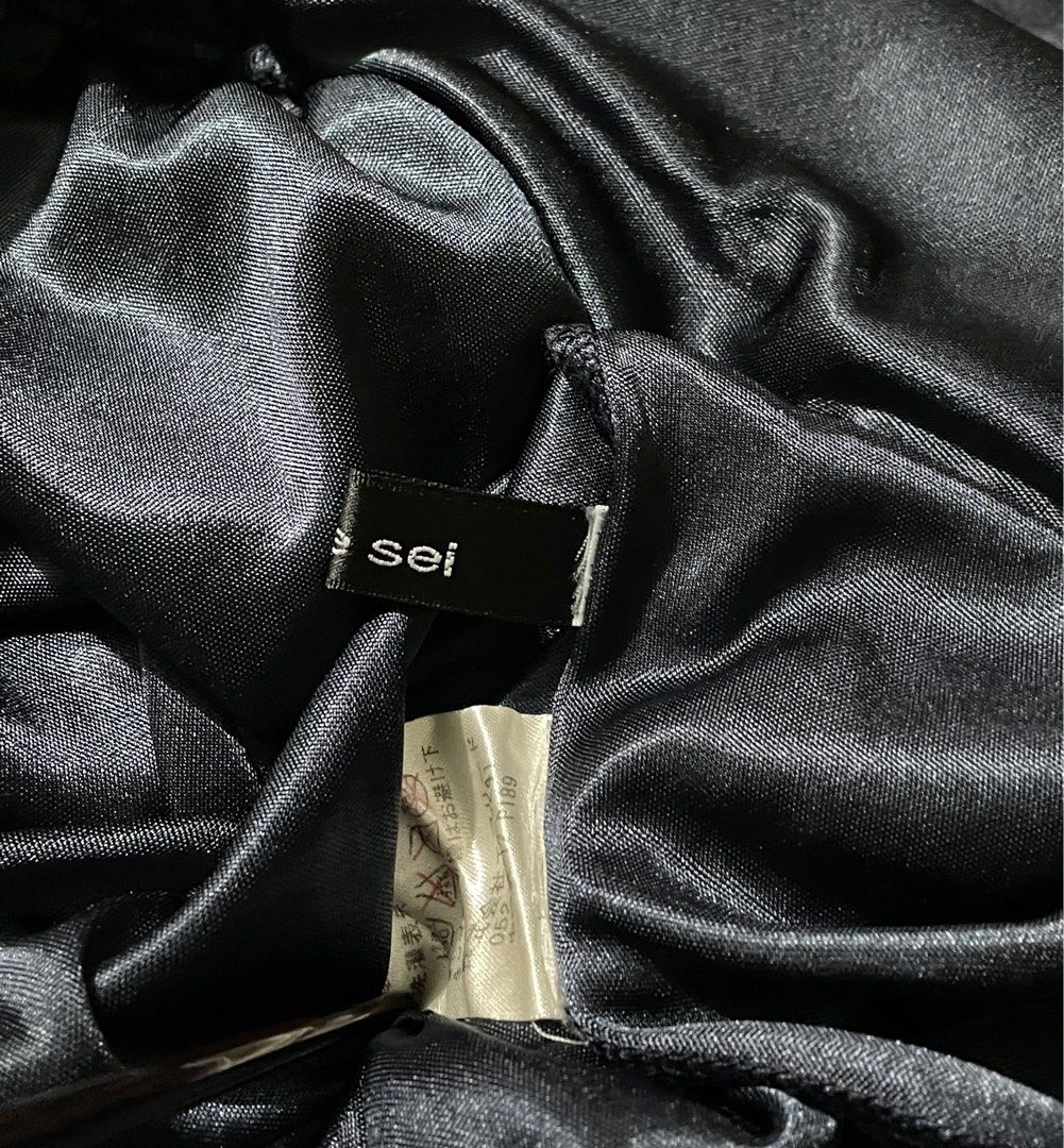 DUE SEI BRAND NAVY BLUE METALLIC DOT DESIGN DRESS, Women's Fashion, Dresses & Sets, Dresses on ...