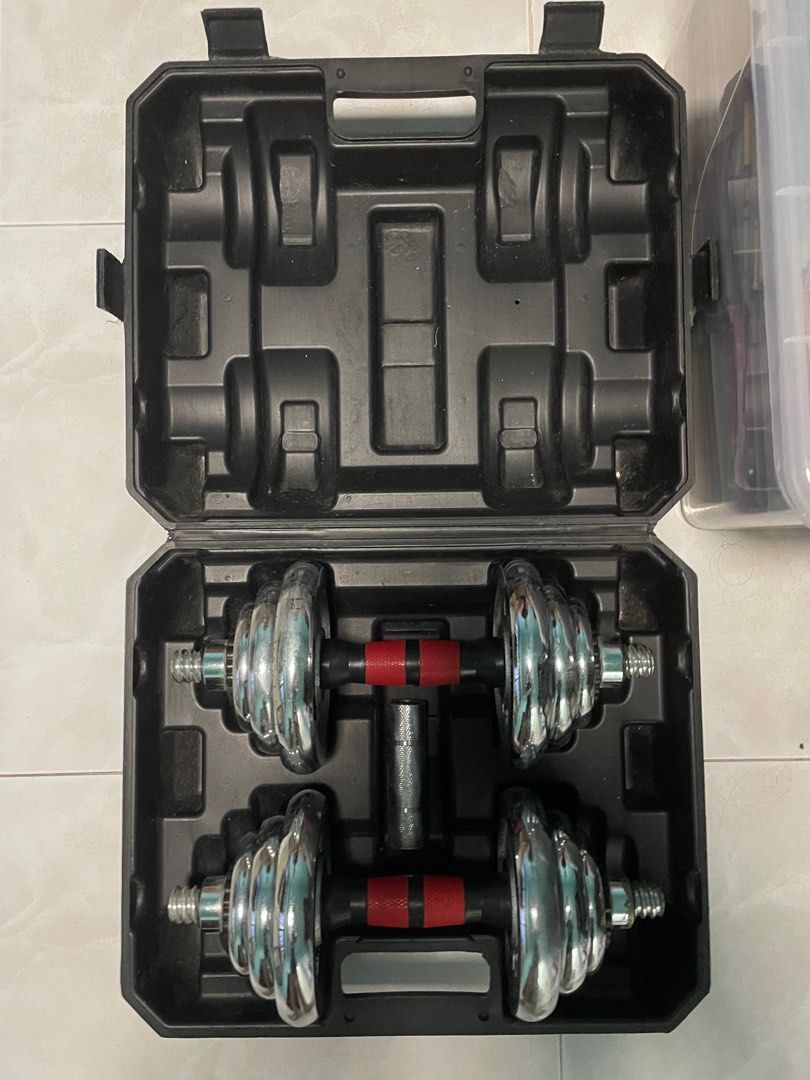 Dumbbell Set, Sports Equipment, Exercise & Fitness, Weights & Dumbbells ...