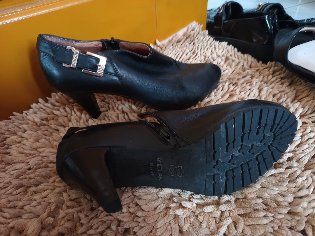 EBLAN Leather High Heels, Women's Fashion, Footwear, Heels on Carousell