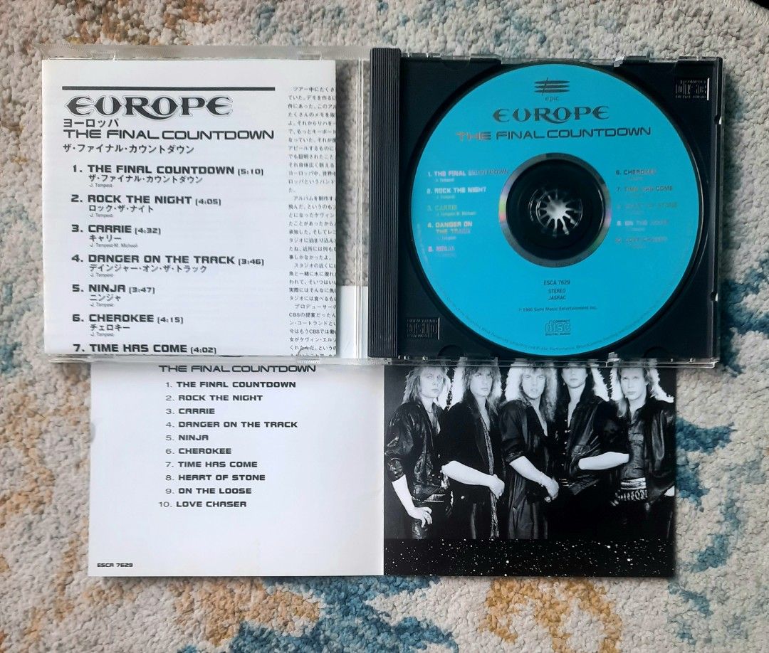 Europe - The Final Countdown, Hobbies & Toys, Music & Media, CDs & DVDs ...
