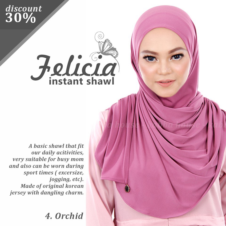 Felicia Instant Shawl, Women's Fashion, Muslimah Fashion, Hijabs on ...