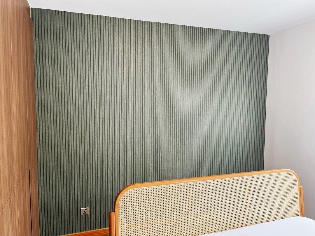 Fluted Panels Wallpaper Wooden Panels Wallpaper Wallpaper Coverings Wall Services Korea