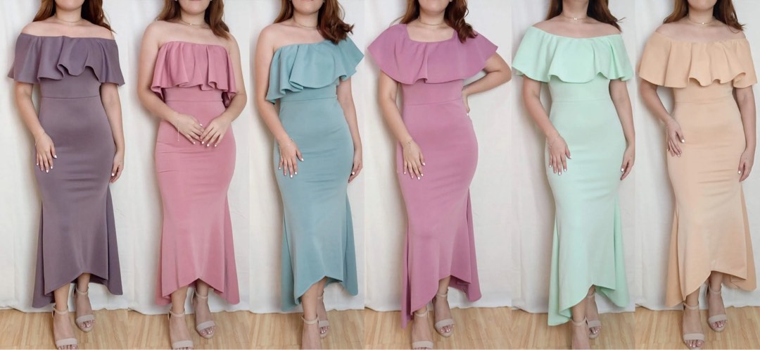 Formal Mermaid 4 Way Dress, Women's Fashion, Dresses & Sets, Dresses on ...