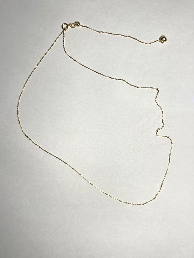 18k Saudi Gold Fully Adjustable Fine Tauco Chain 19 inches, Women's ...