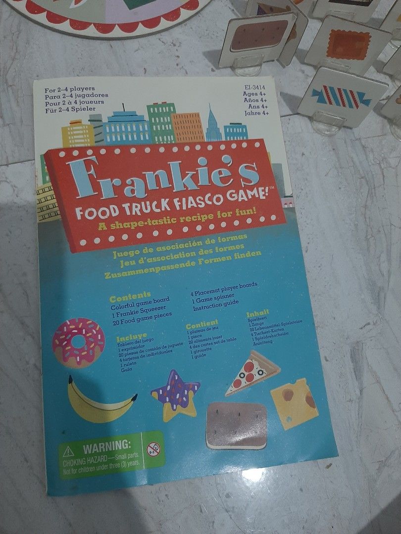 Game frankie's food truck, Toys & Collectibles, Board Games & Cards on ...