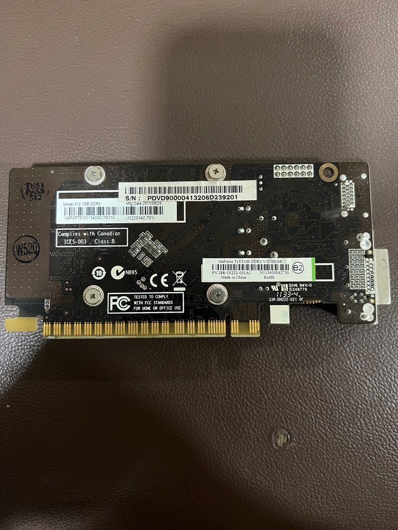 GeForce 510 1GB DDR3 V/D/HDMI, Computers & Tech, Parts & Accessories ...