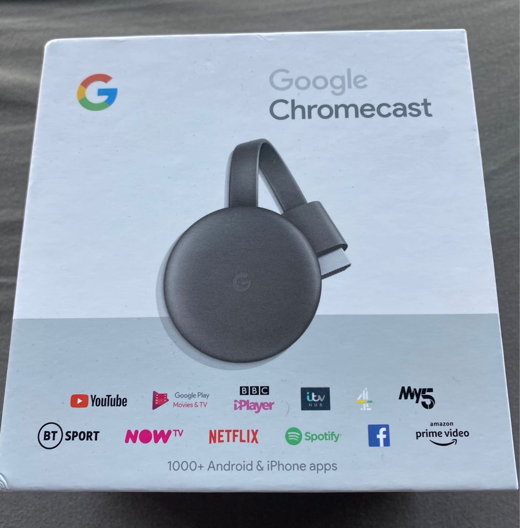 Google Chromecast 3rd Generation (Charcoal), TV & Home Appliances, TV ...